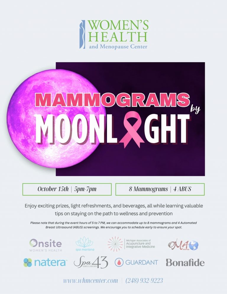 Mammograms by Moonlight - Women's Health and Menopause Center