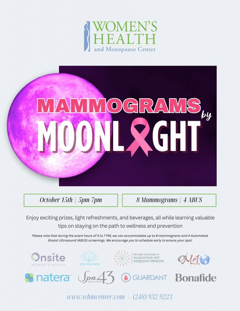 Mammograms by Moonlight - Women's Health and Menopause Center
